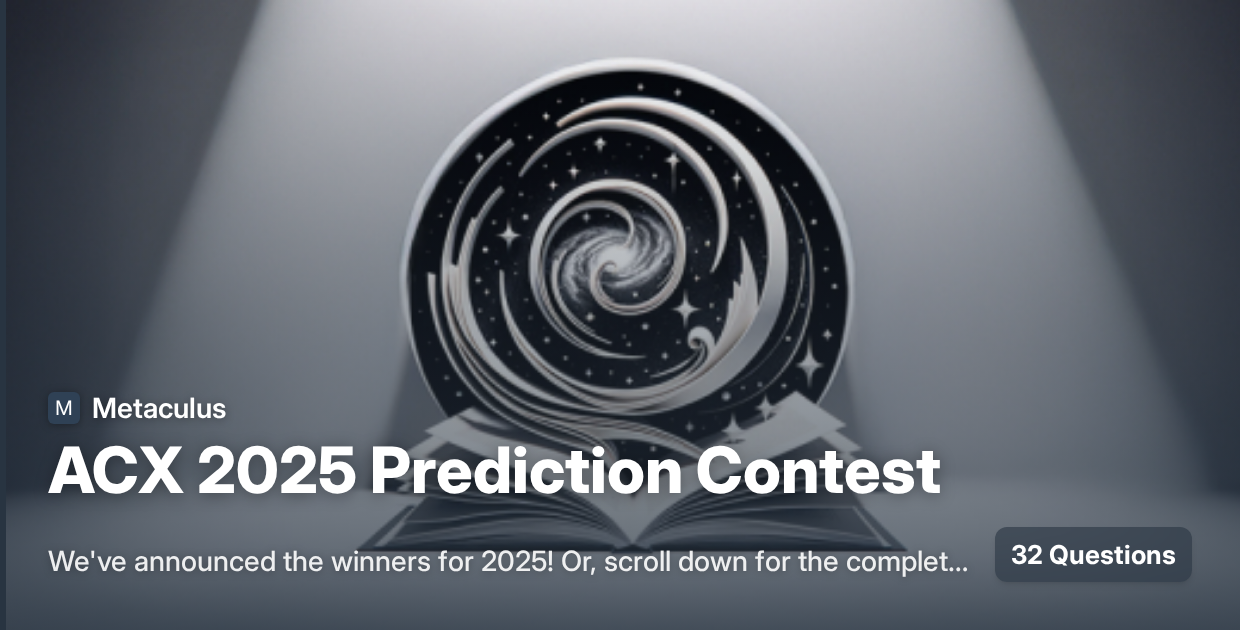 Acx 2025 Prediction Contest